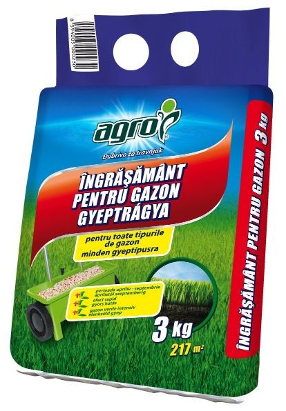 Ingrasamant pentru gazon Agro CS, 3 kg - GLIA Acasă și la Câmp